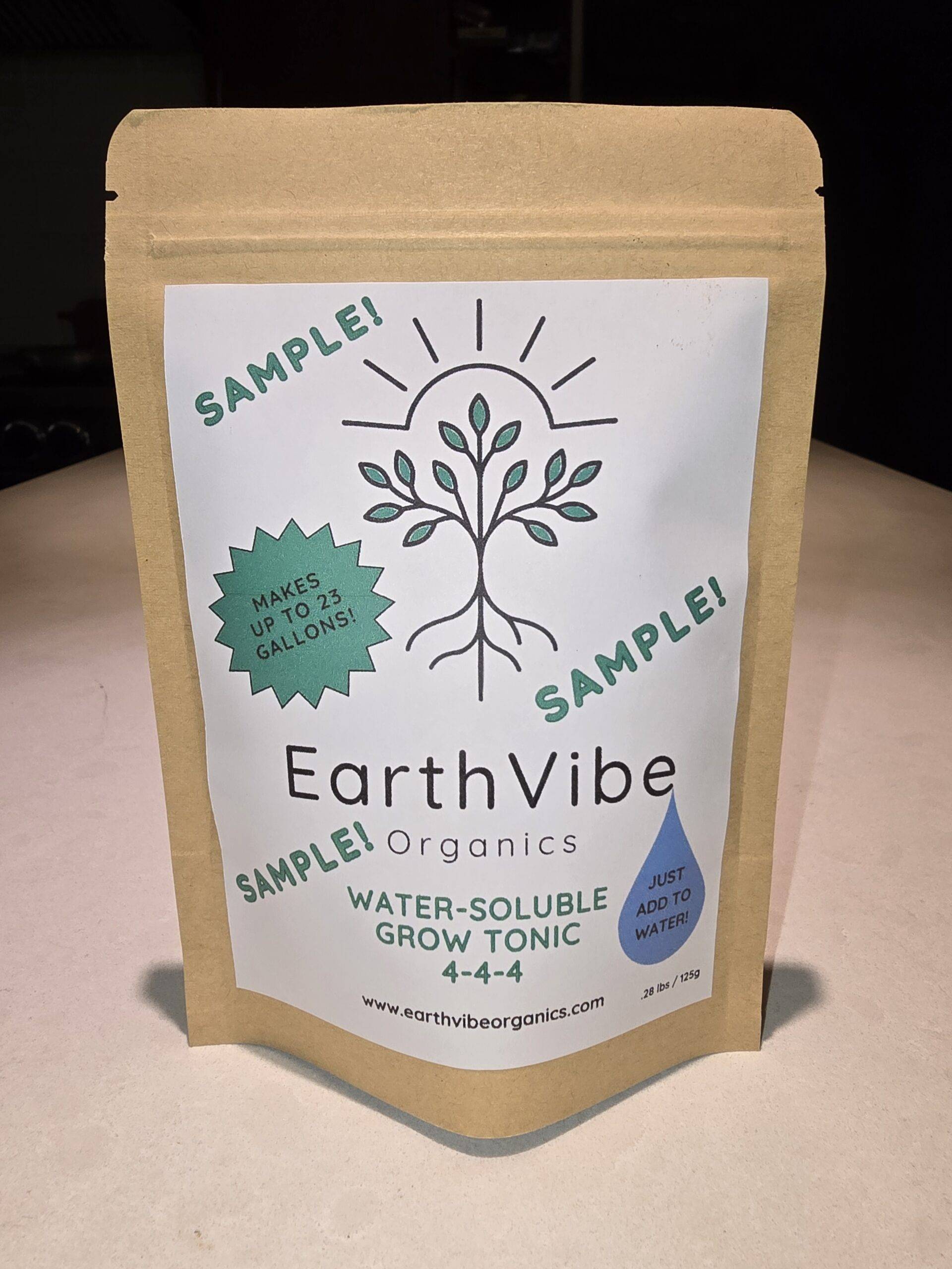 “FREE SAMPLE! – JUST PAY SHIPPING” EarthVibe Grow Tonic 4-4-4 (A $13.99 ...